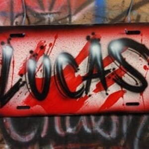 Horror License Plate Blood Splatter Auto Tag Personalized - Etsy