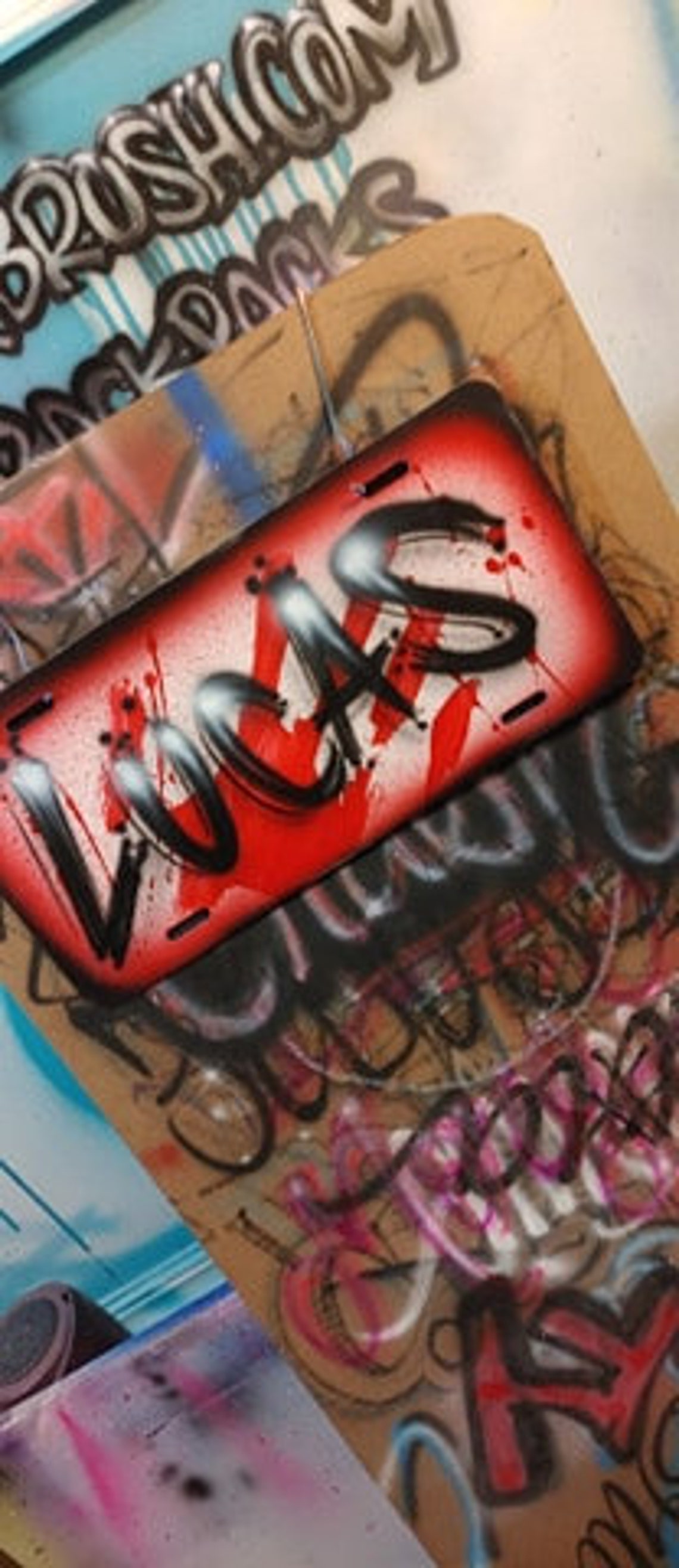 Horror License Plate Blood Splatter Auto Tag Personalized - Etsy