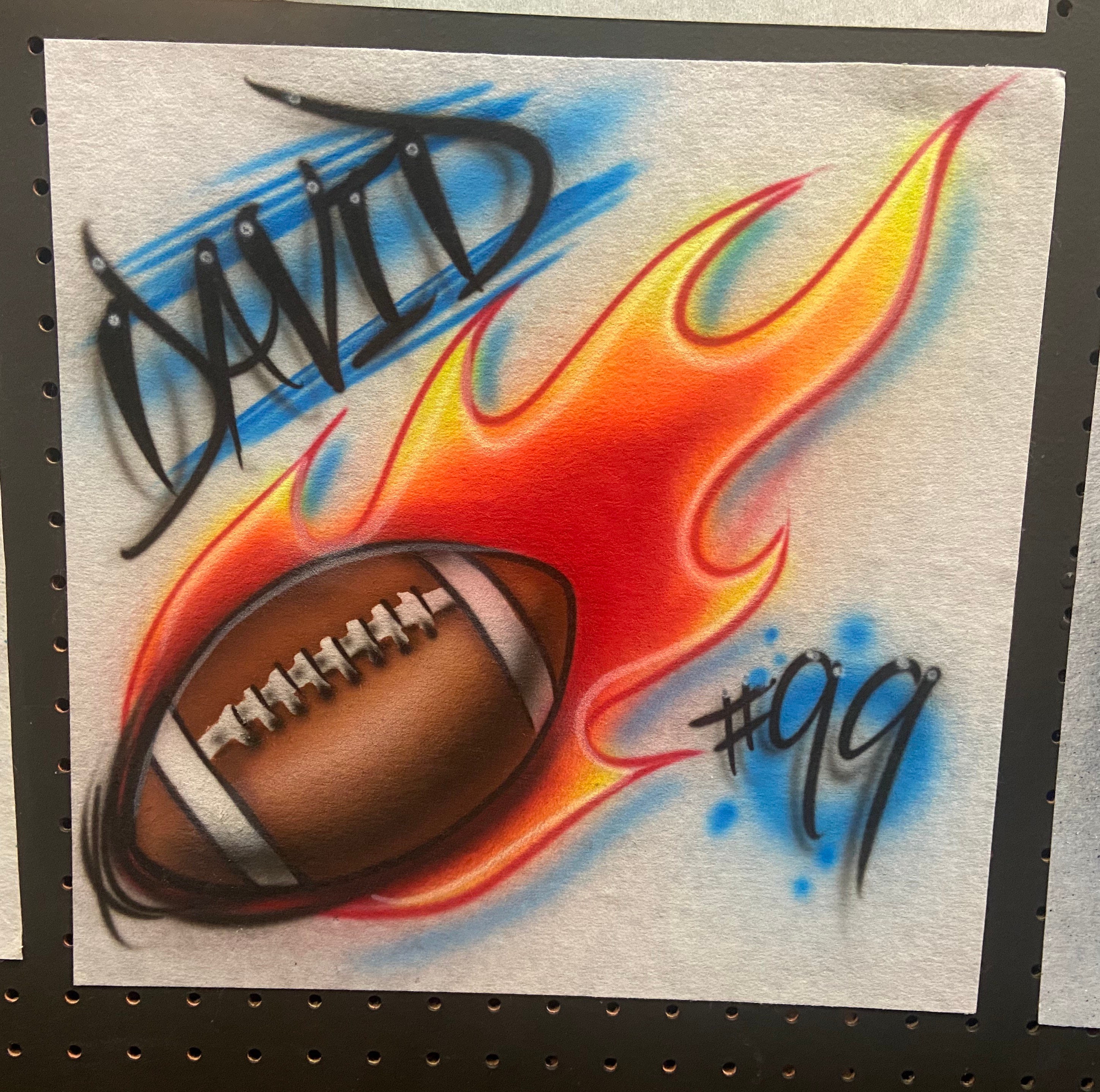 Airbrush Football Designs