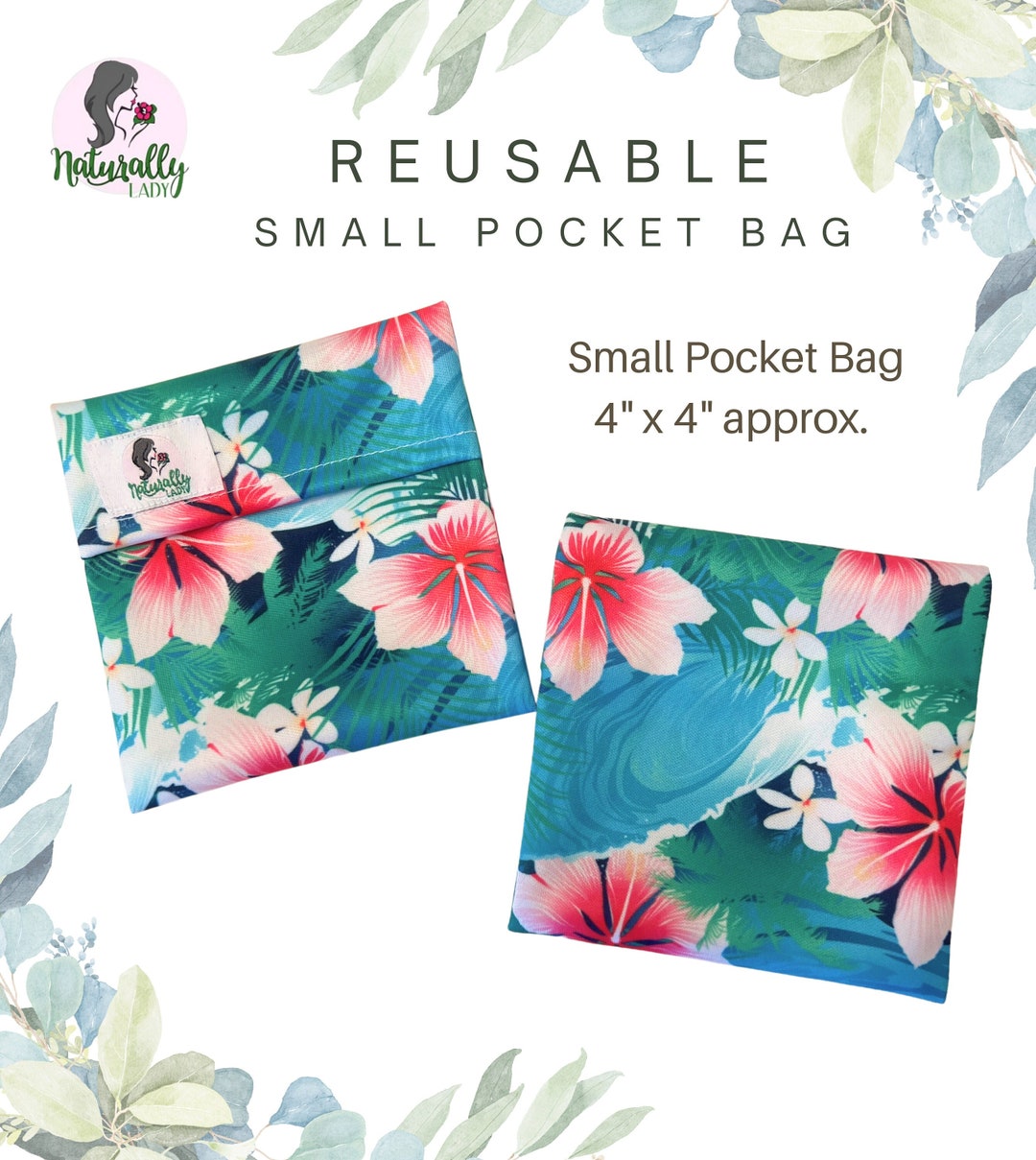 Reusable Sanitary Pads Storage Pouch Bag Pocket Small Privacy Bag ...