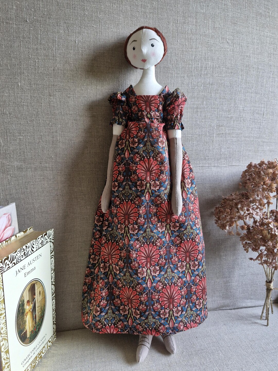 Regency Style Handmade Fabric Doll - Henrietta. - Etsy