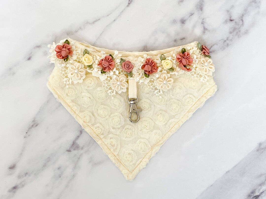 Wedding Dog Bandana Ivory Lace Wedding Girl Pup Dog Bandana - Etsy