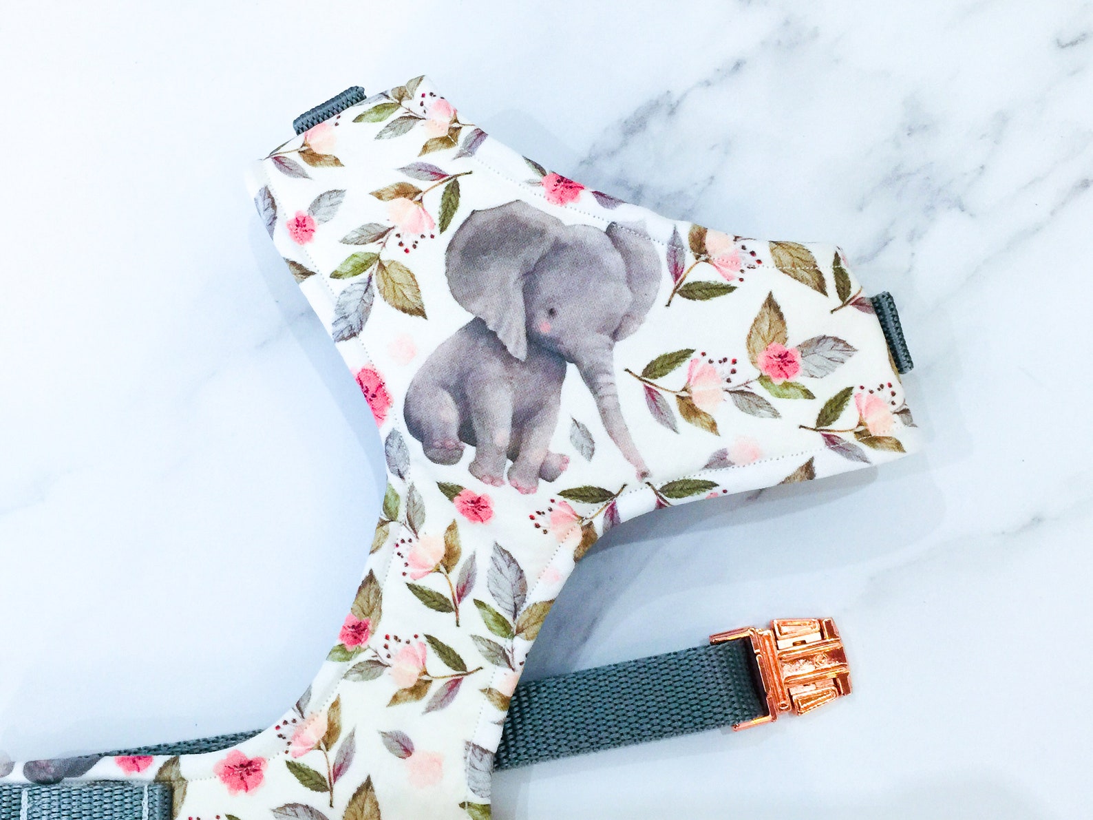 Woodland Elephant Dog Harness Adjustable Soft Dog Harness - Etsy UK