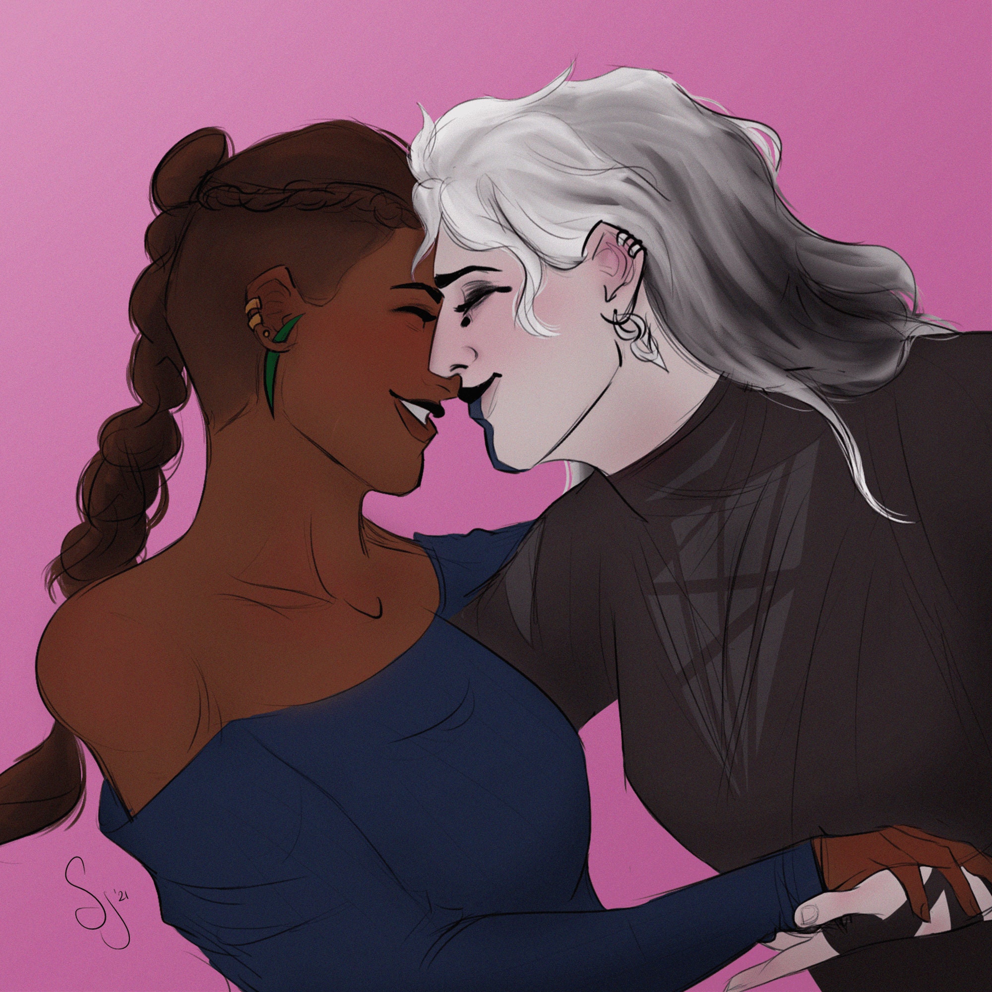 Beau And Yasha Critical Role Art Print Etsy