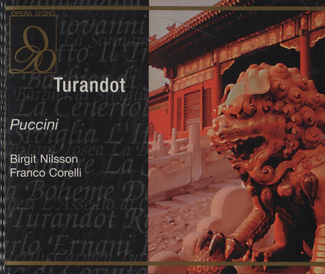 CD, Puccini Turandot, Birgit Nilsson, Franco Corelli, Opera D'oro, 1998 ...
