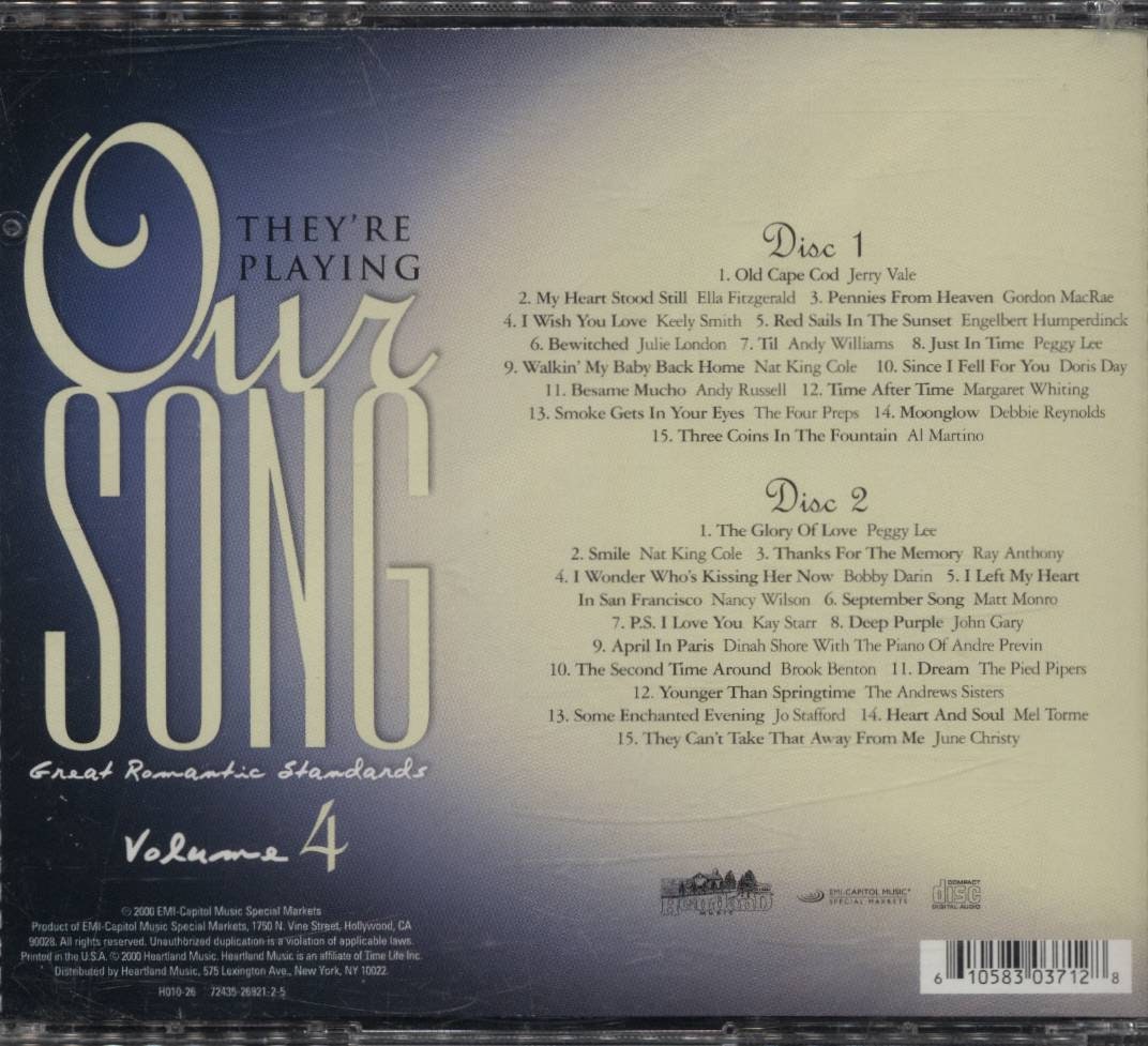 CD They're Playing Our Song, Great Romantic Standards, 30 Hits, 2 CD ...