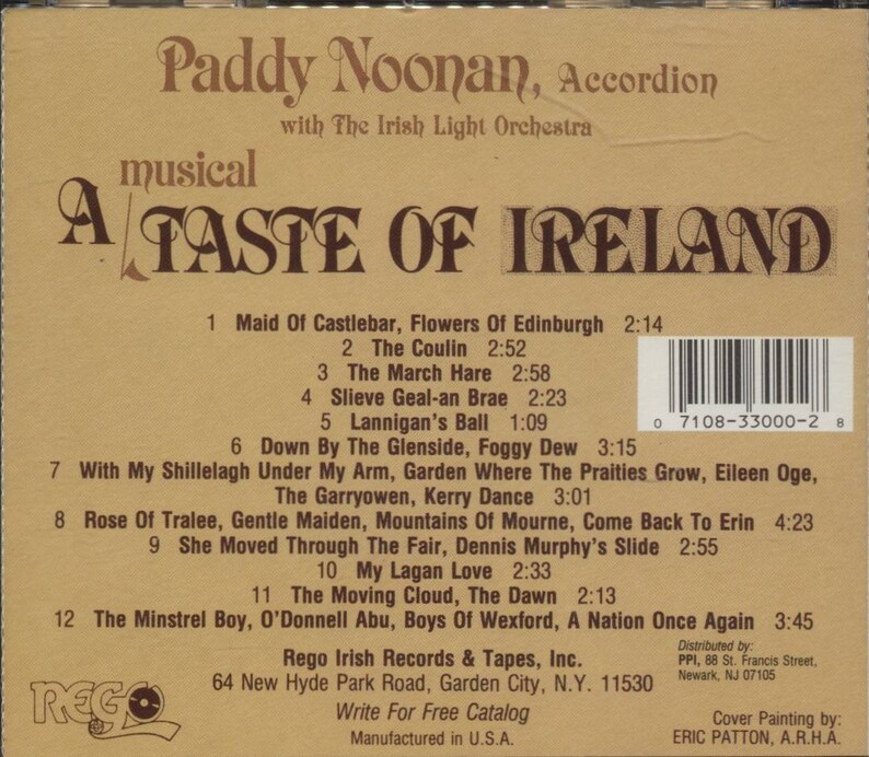 CD, Paddy Noonan A Taste of Ireland Accordion, Irish Music, Traditional ...