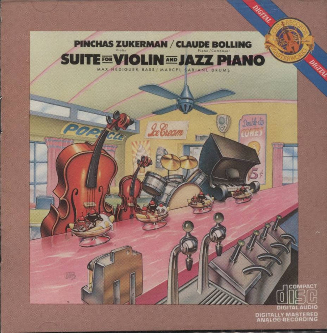 CD Pinchas Zukerman, Claude Bolling – Suite for Violin and Jazz Piano ...
