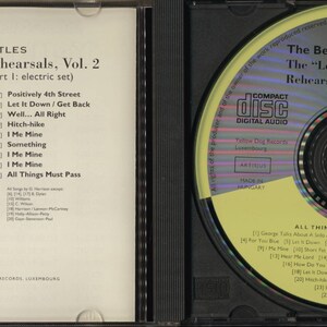 CD Fab Four, Let It Be Rehearsals, Vol 2, Yellow Dog Release, 1992 ...