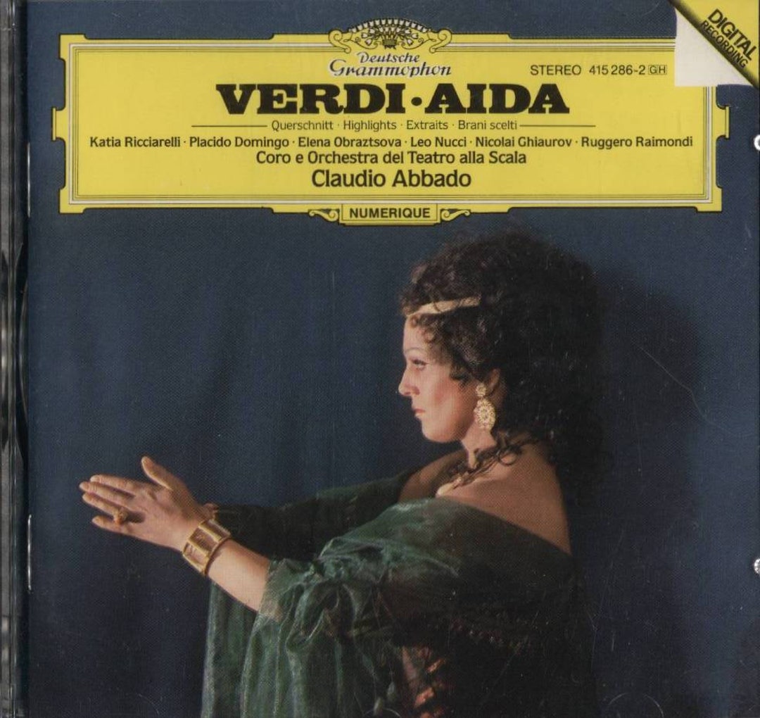 CD Aida, Verdi, Domingo, Ricciarelli, Abbado, DGG, Opera, 1982 Release ...