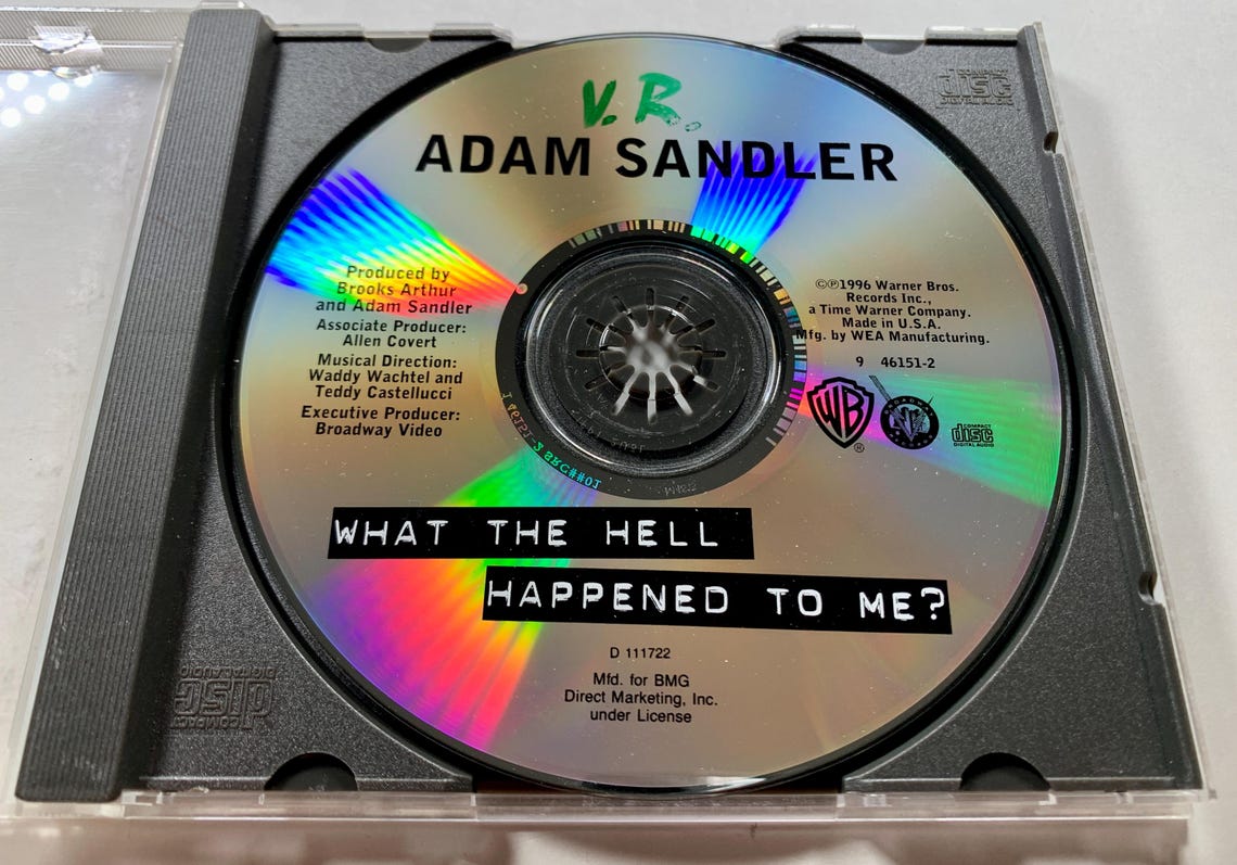 1996 Adam Sandler “what the Hell Happened to Me?” CD Album – Comedy ...