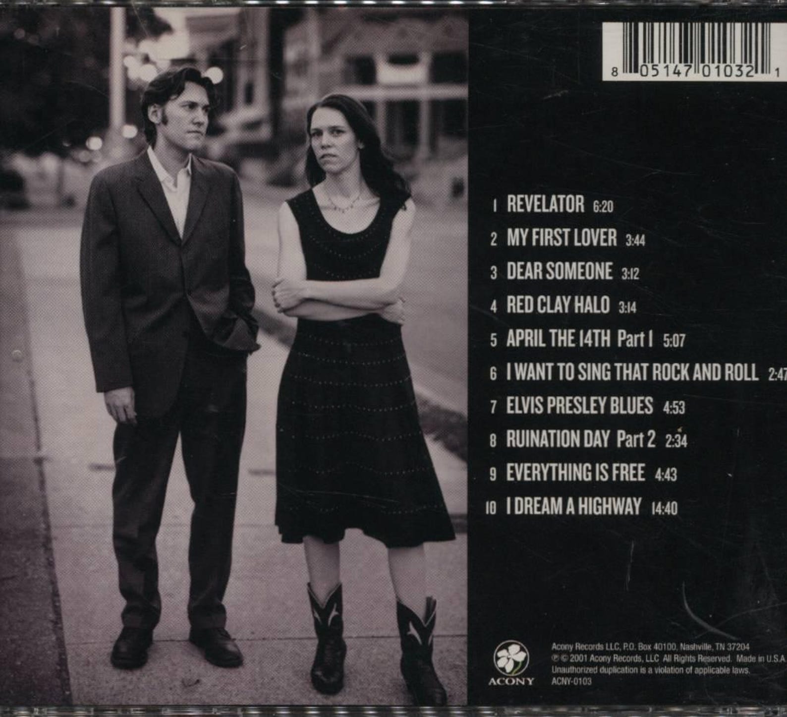 CD Gillian Welch – Time (the Revelator) 2001 Release, Folk Rock ...