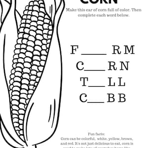 Printable Kids Fall Coloring Activity Pages Toddlers Autumn Digital ...