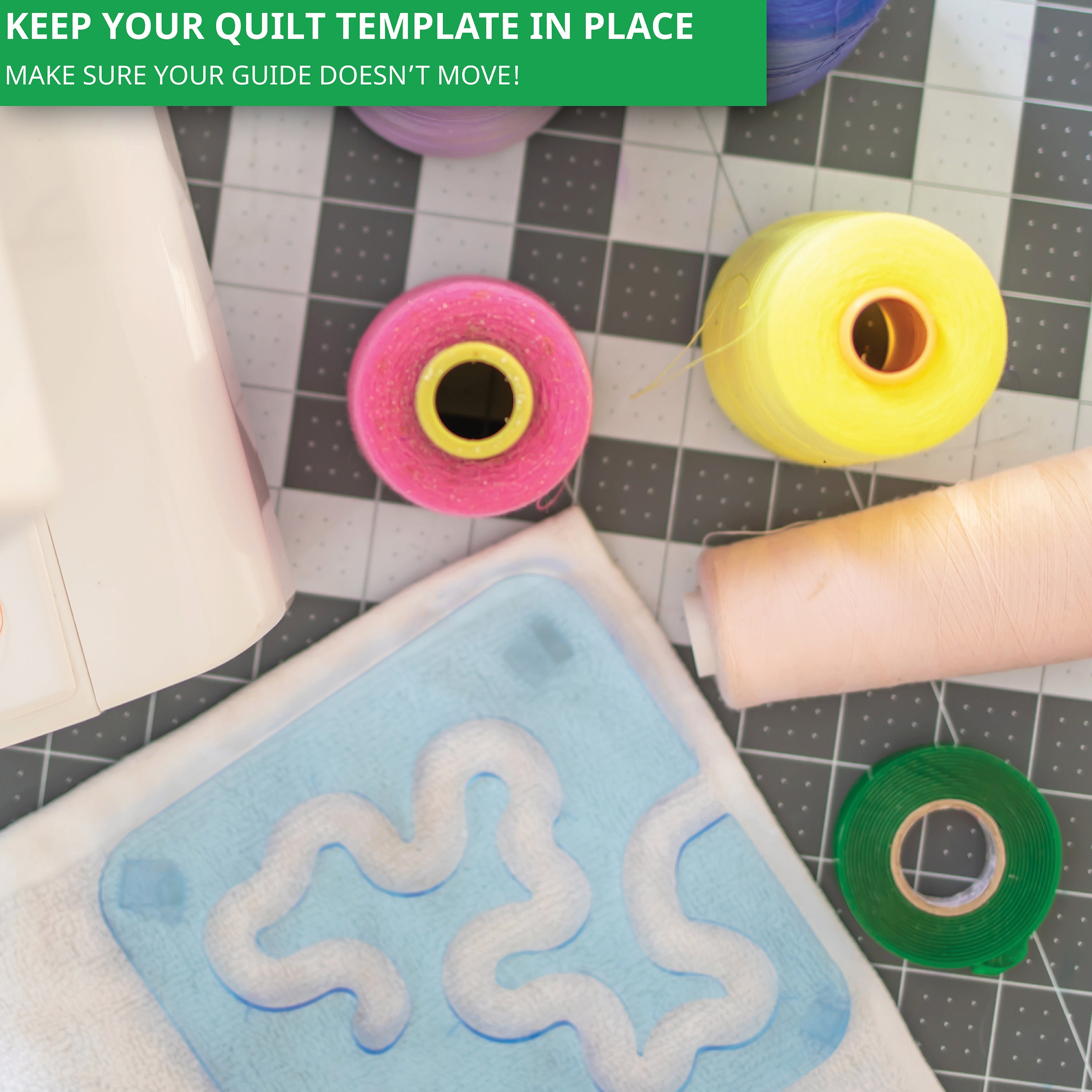 Quilting Non Slip Grip Tape - Easy Peel and Double-sided Sewing Tape-no ...