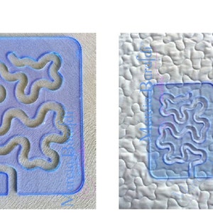 Meander, Stipple Quilt Ruler Template Design for Free-motion Quilting ...