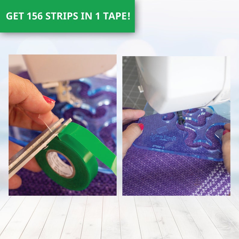 Quilting Non Slip Grip Tape - Easy Peel and Double-sided Sewing Tape-no ...
