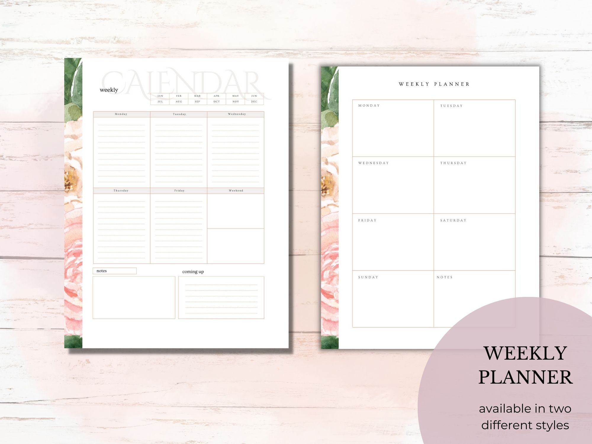 Mid Winter Printable Planner Kit - Etsy