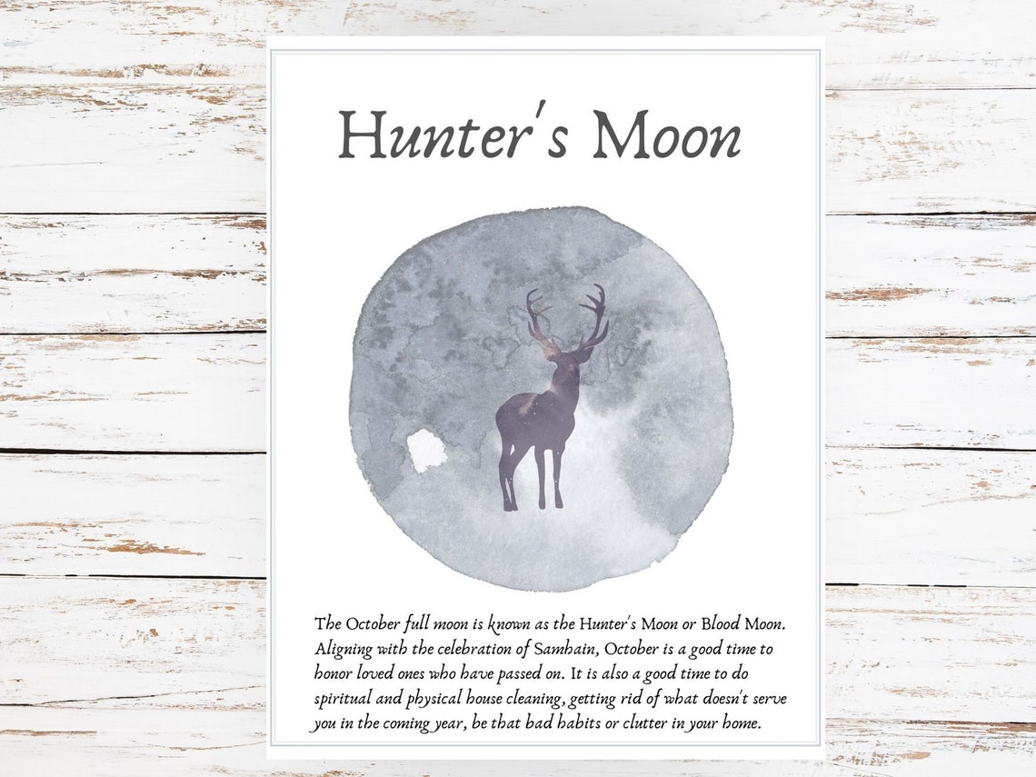 Full Moon Printable Moon Phase Chart Wheel of Year | Etsy
