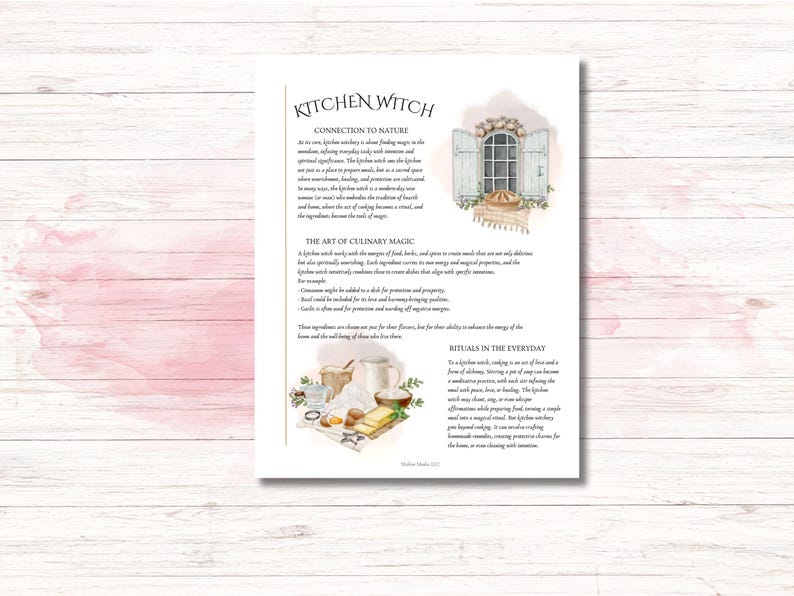Kitchen Witch Printable - Etsy