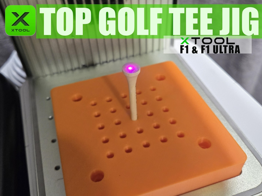 Golf Tee Engraving Jig – 3D Print File for Xtool F1 & F1 Ultra - Tee Top (digital Download) - Etsy