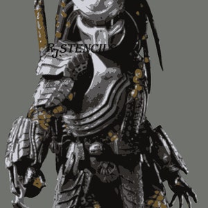 LASER CUT Multilayer Step by Step Airbrush PREDATOR 2 Mylar - Etsy