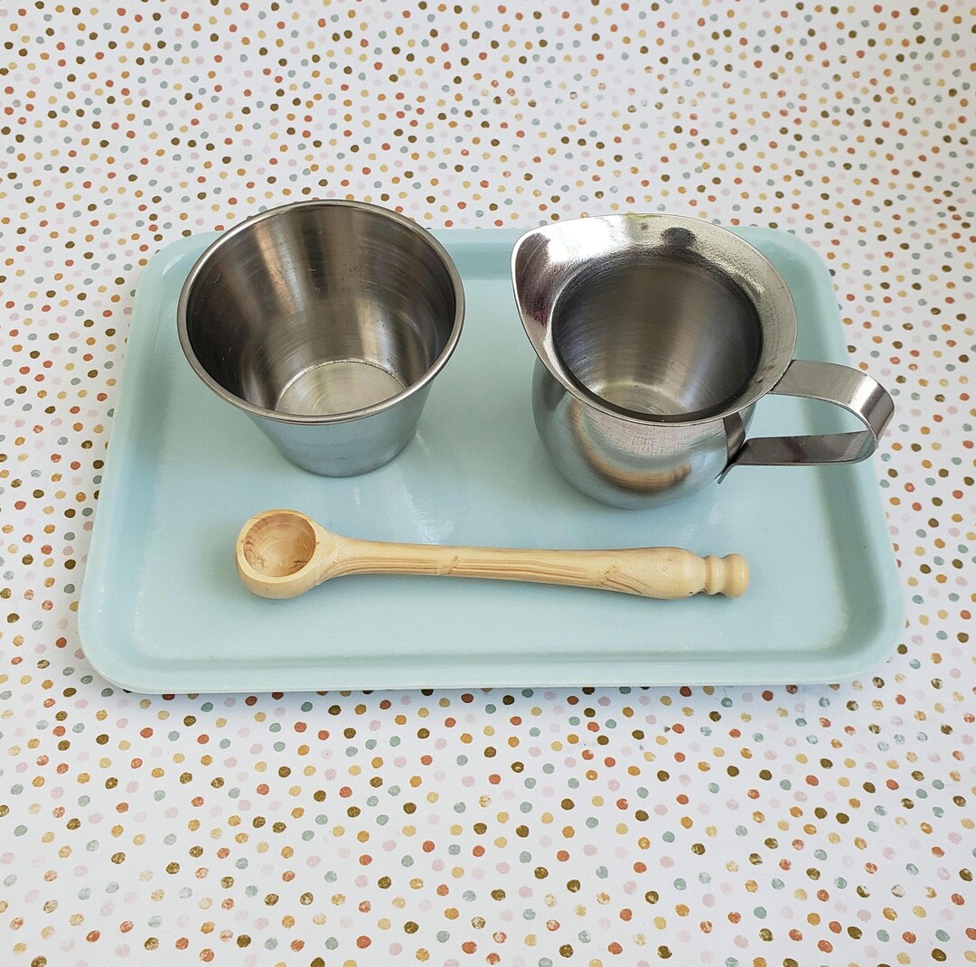 Dry Spooning and Pouring Set - Montessori Practical Life Activity. Fine ...
