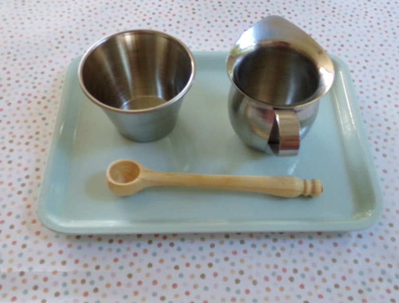 Dry Spooning and Pouring Set - Montessori Practical Life Activity. Fine ...