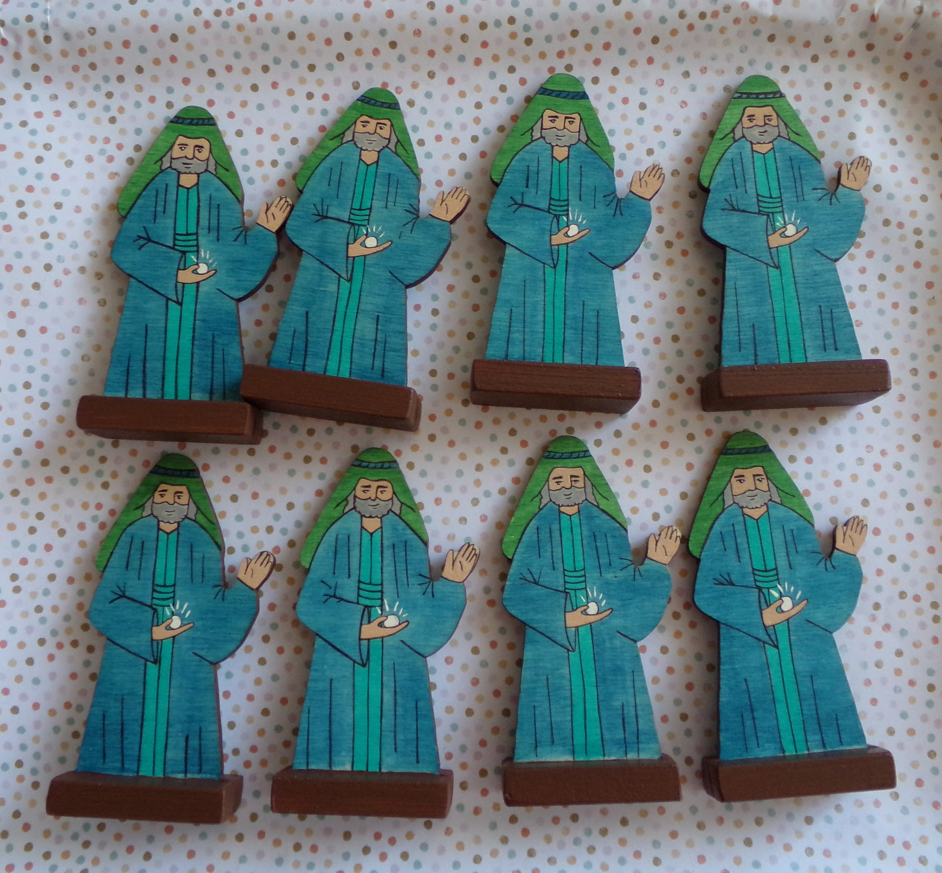 Materials for the Pearl of Great Price Work. Pearl Merchant Figure. 2D ...