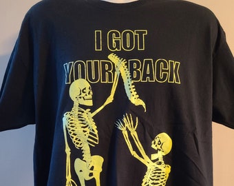 Skeleton Got Your Back Shirt - Etsy