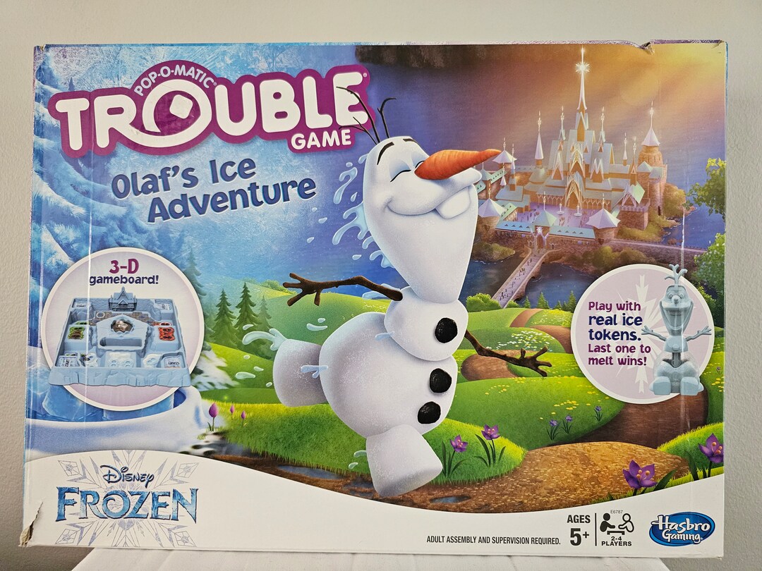 Board Game - Trouble: Disney Frozen Olaf's Ice Adventure - Etsy