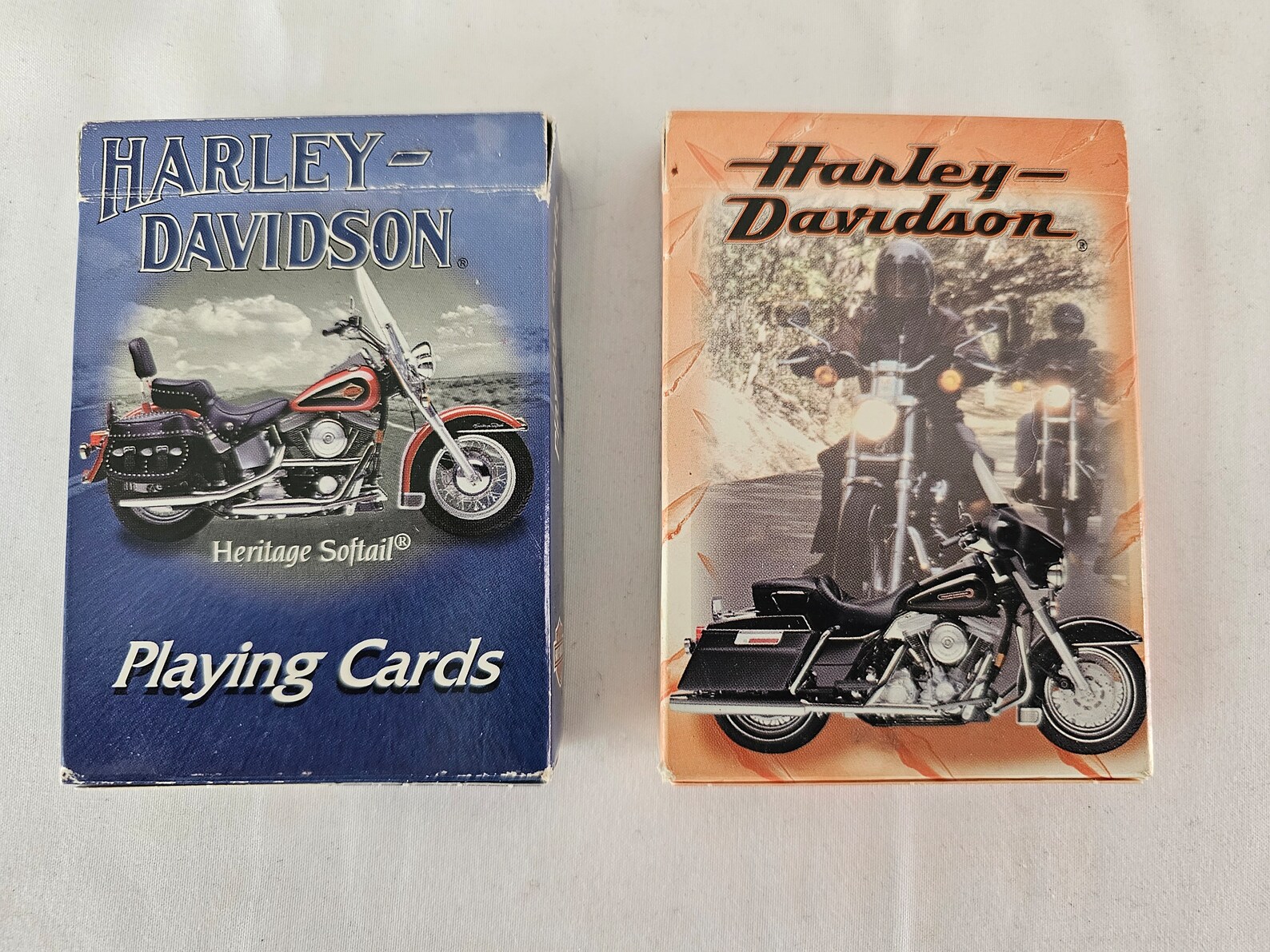 Two 2 Playing Card Decks Harley Davidson - Etsy