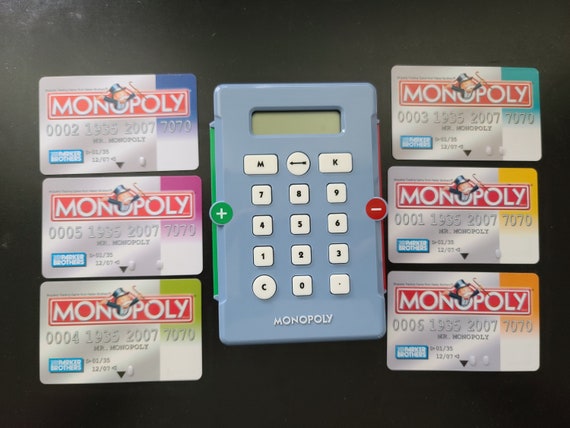 Electronic Monopoly Replacement Cards and Gray Banking Unit - Etsy