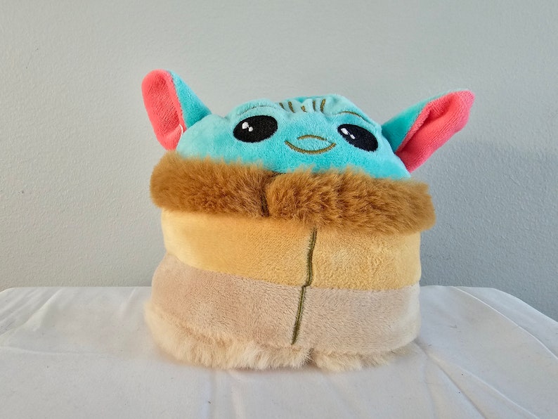 7" Plush Reversible Baby Yoda Grogu - Happy and Sad Mood Face - Etsy