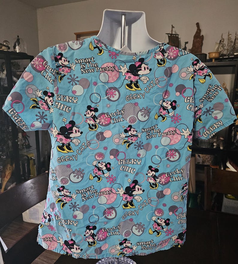 XL Adult Scrubs - Disney Minnie Mouse Geeky Chic - Etsy