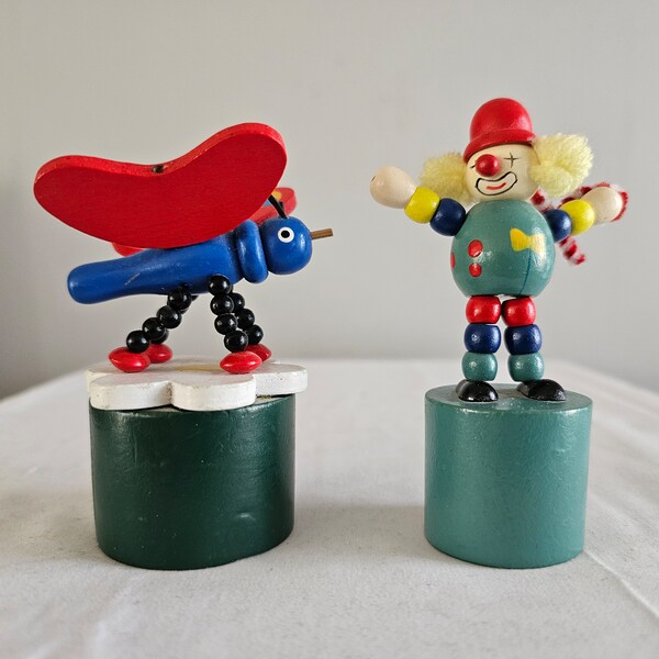 Vintage Collapsable Push Toy - Etsy
