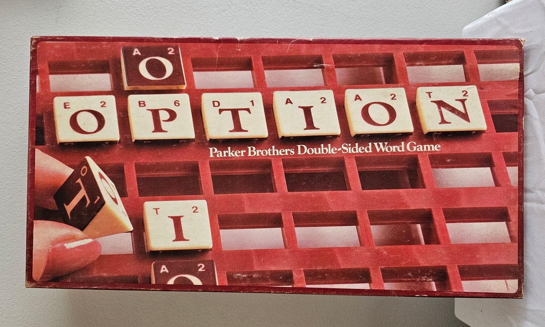 Board Game - 1983 Option - Double Sided Word Game - Etsy