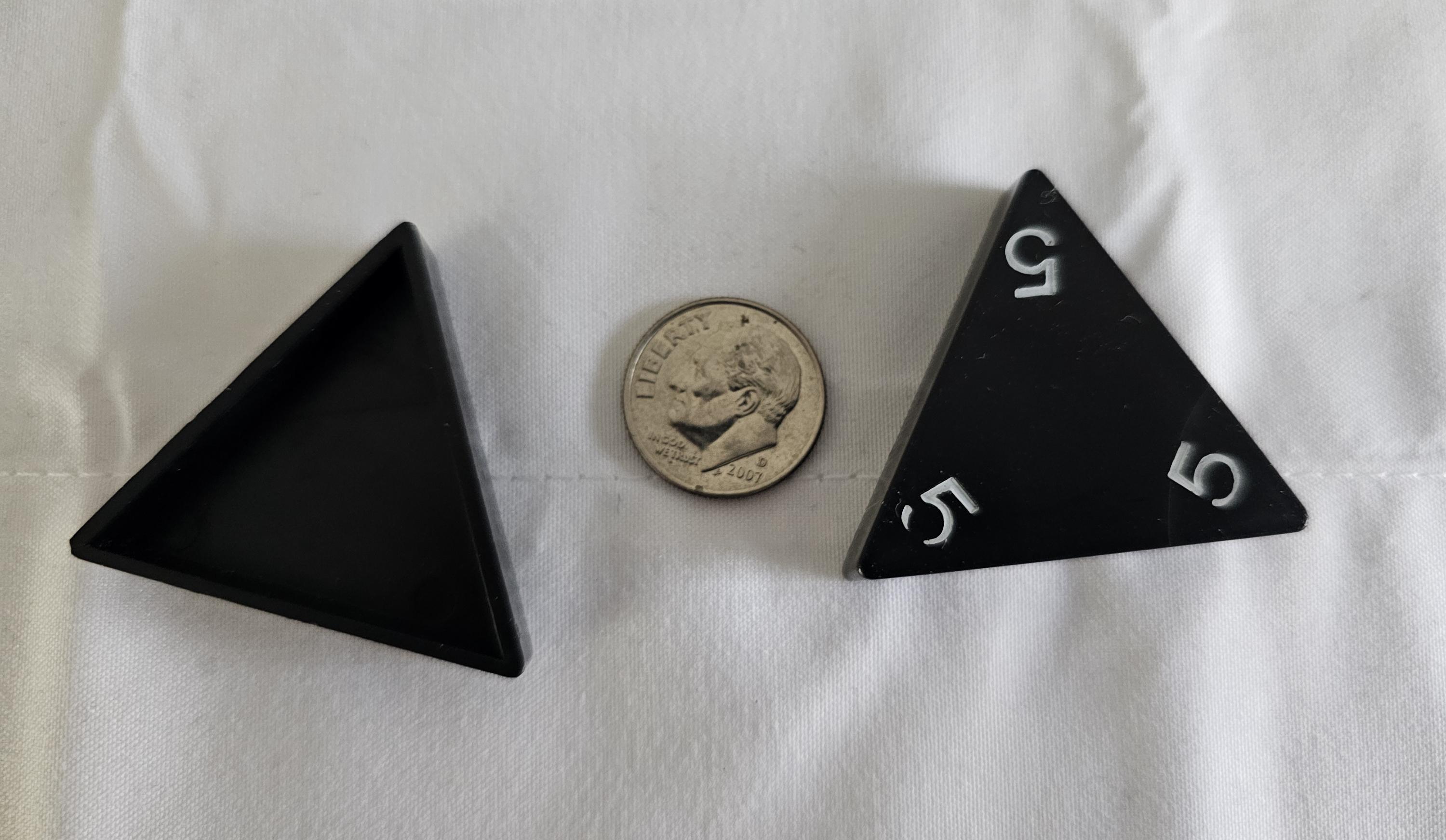 Tri-ominos Game Replacement Set of 56 Tiles - Black With White Numbers ...