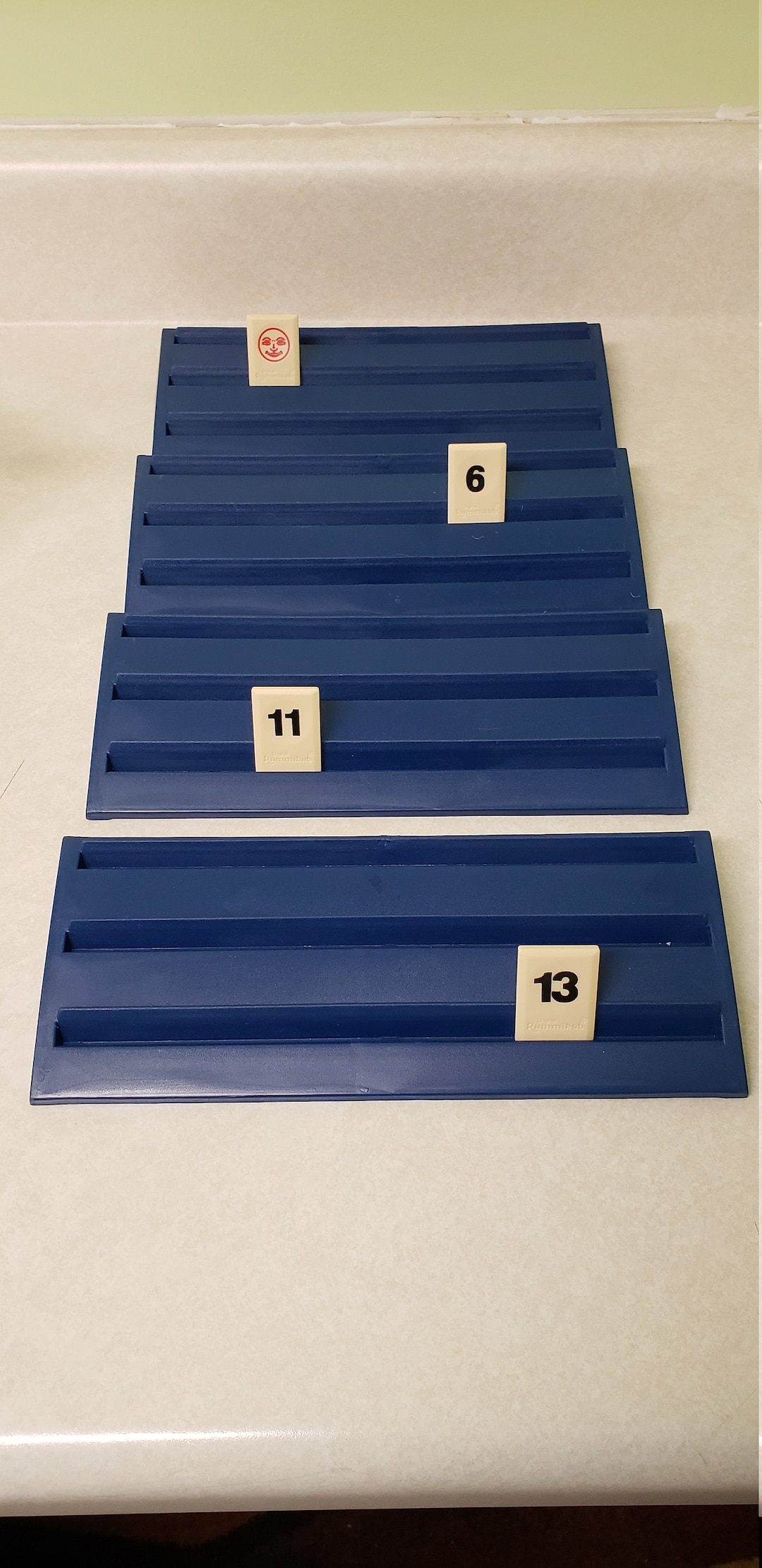 Rummikub Game Replacement Blue Tile Holder Racks (4) - Etsy