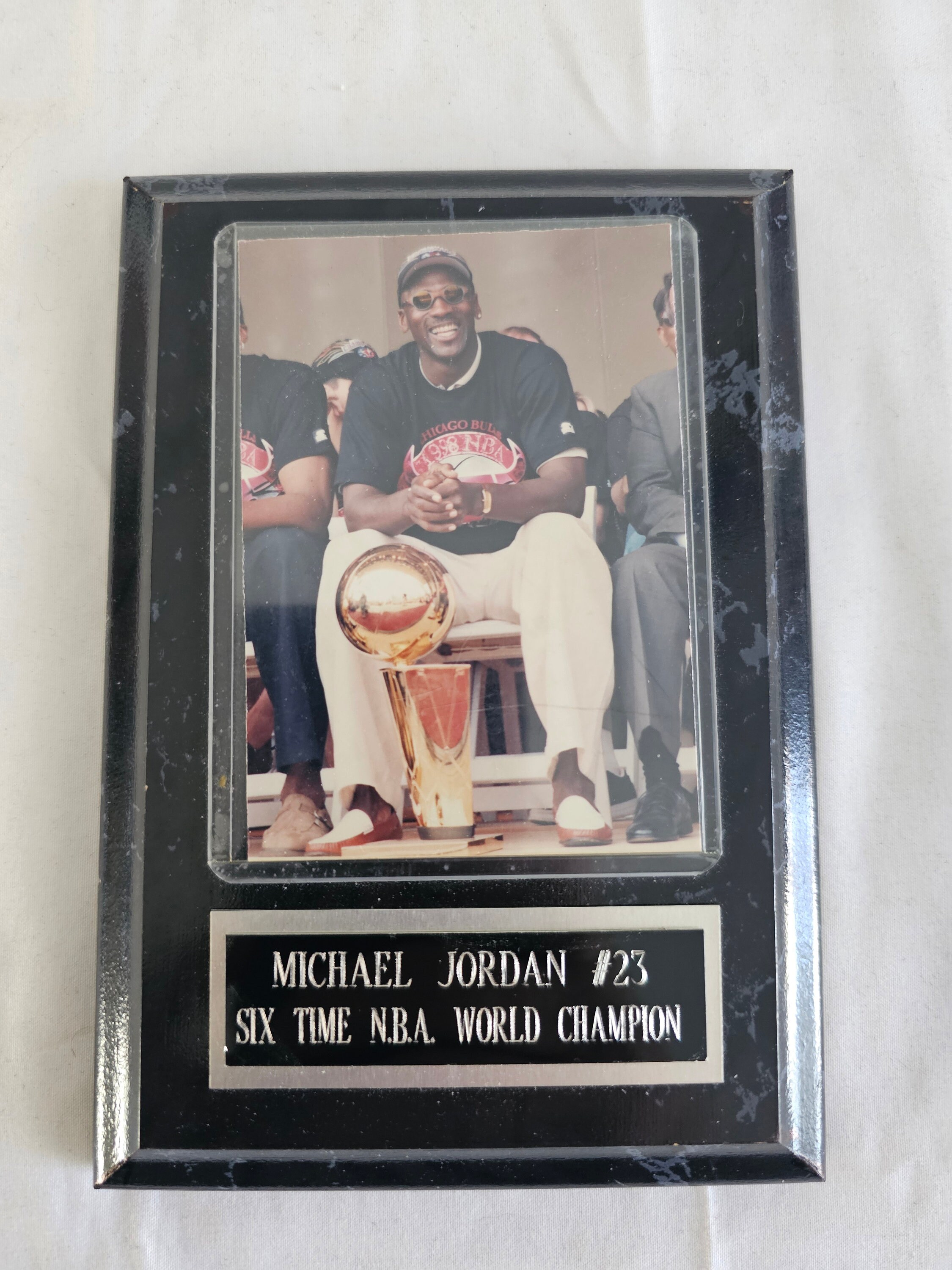 Michael Jordan Basketball Card Holder Plaque - Etsy