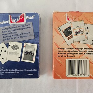 Two 2 Playing Card Decks Harley Davidson - Etsy