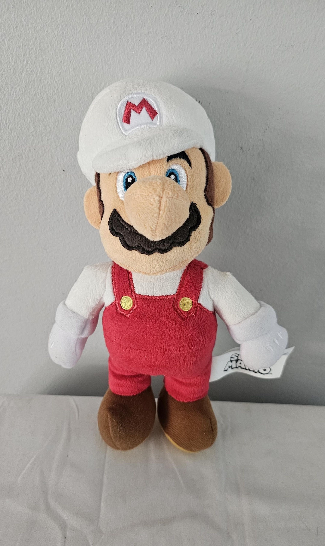 10" Plush Mario From Super Mario Nintendo - White and Red Outfit - Etsy