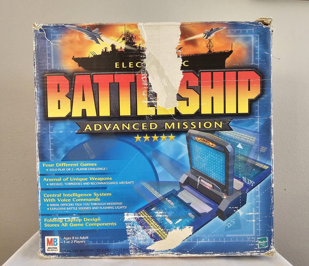 2000 Electronic Battleship Advanced Mission Game - Etsy