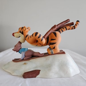 Tigger and Roo Porcelain Figure Look Out Snow - Etsy