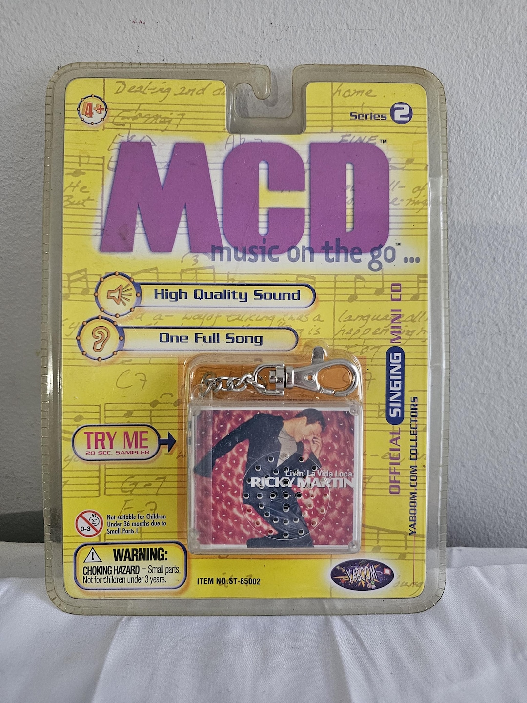 MCD Music on the Go Keychain - Ricky Martin "livin' La Vida Loca" - Etsy