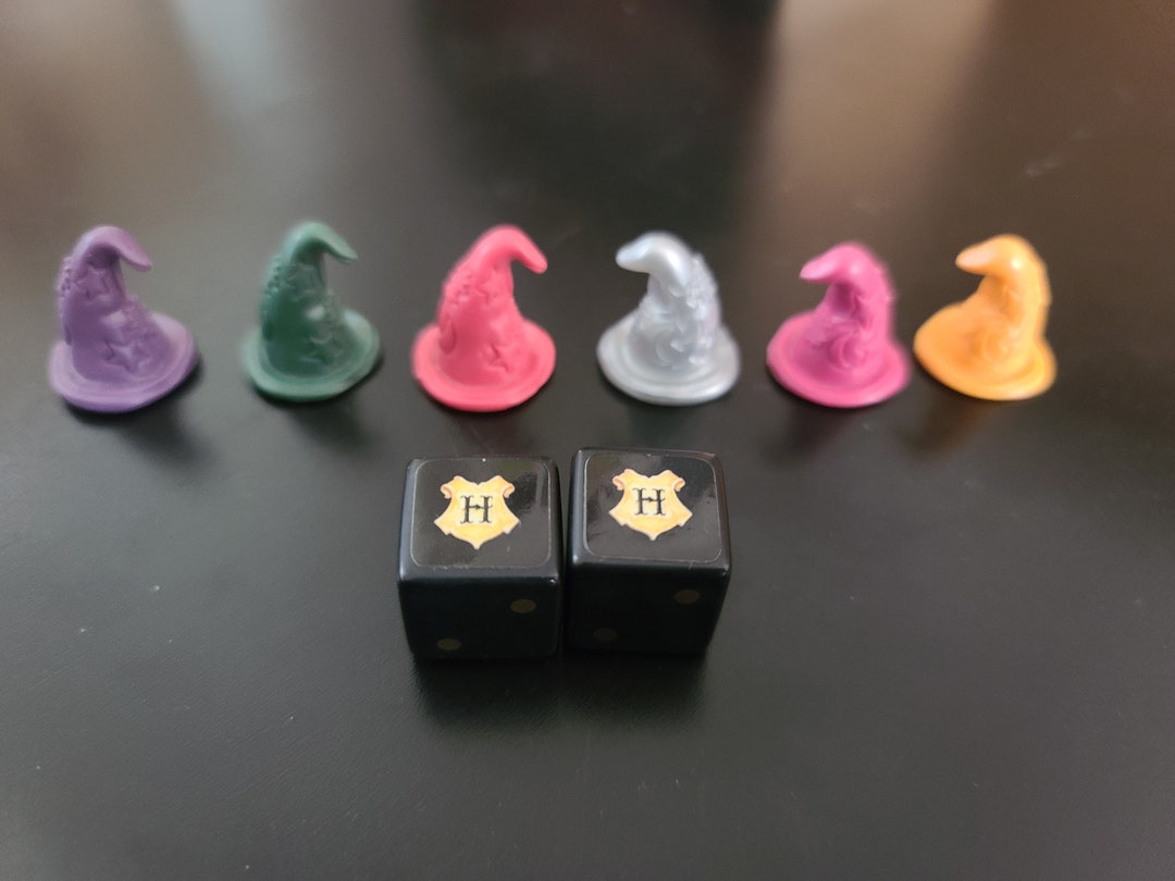 Sorting Hats Tokens 6 and Hogwarts Dice - Etsy