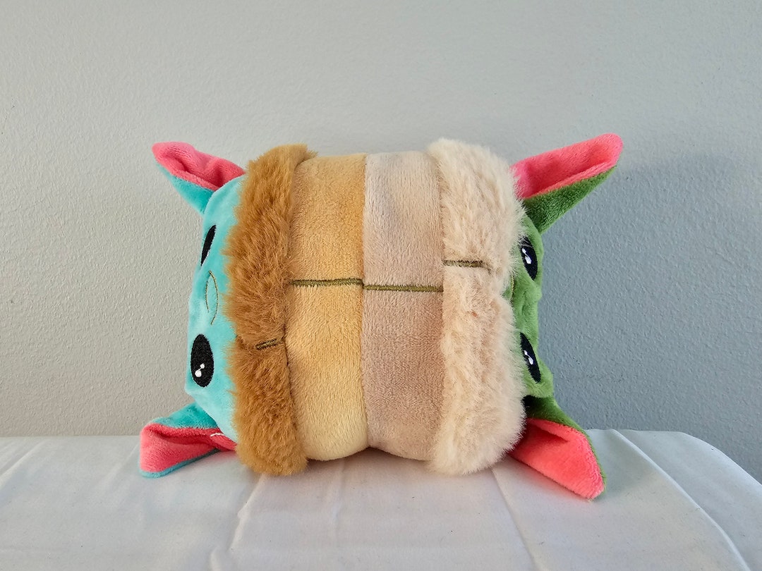 7" Plush Reversible Baby Yoda Grogu - Happy and Sad Mood Face - Etsy