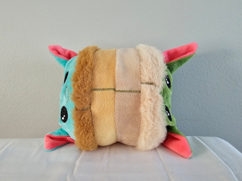 7" Plush Reversible Baby Yoda Grogu - Happy and Sad Mood Face - Etsy