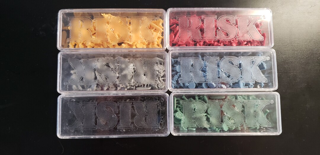 1998 Risk Game Replacement Armies Infantry, Canon and Cavalry 6 Colors ...