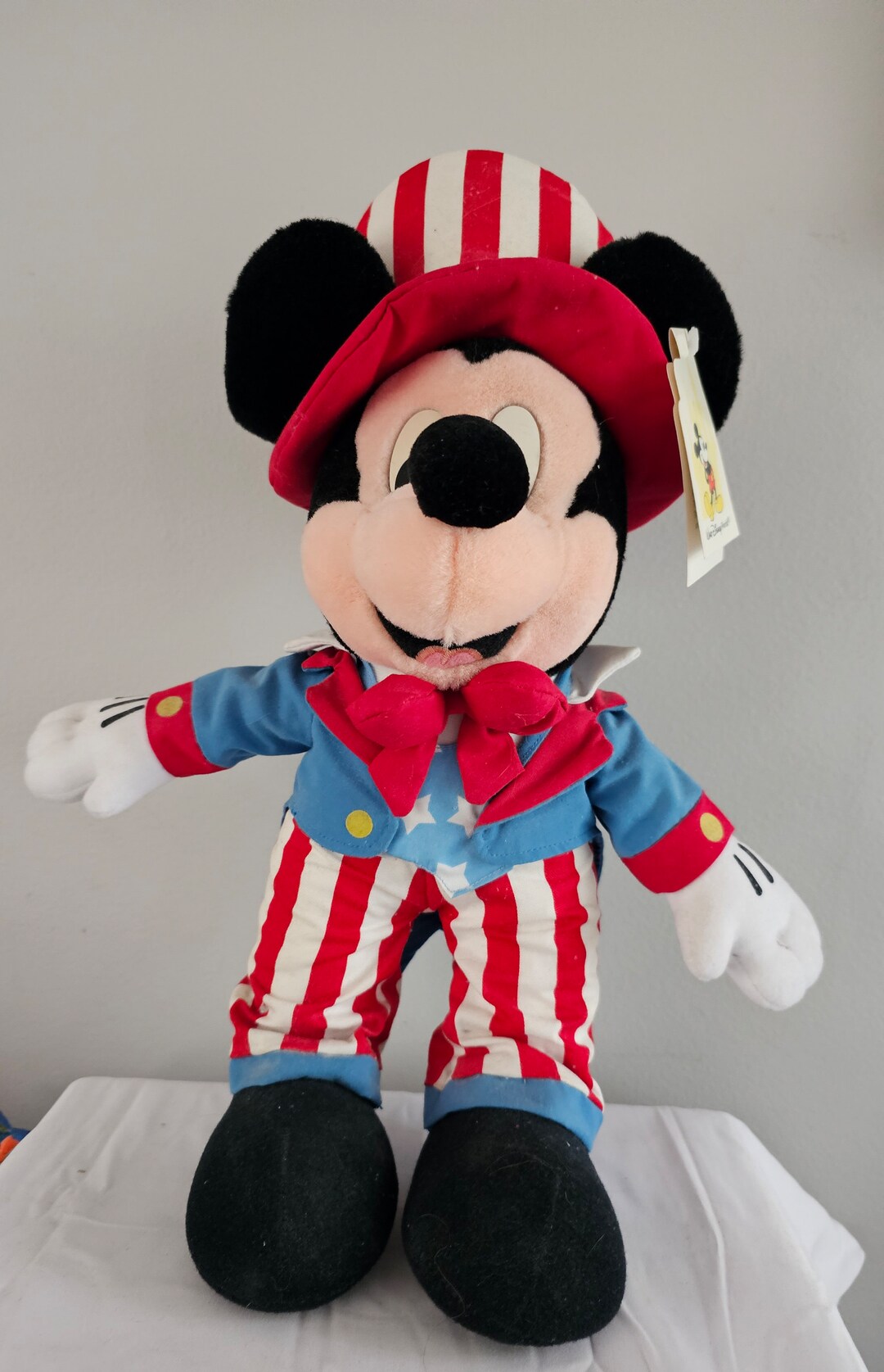 17" Disney Uncle Sam Mickey Mouse Plush Doll - !980's - Etsy