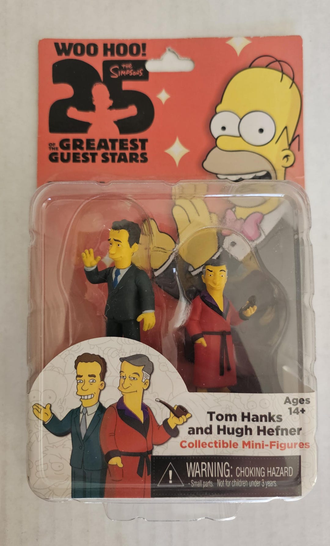 The Simpsons Guest Stars - Tom Hanks & Hugh Hefner Mini Action Figure ...